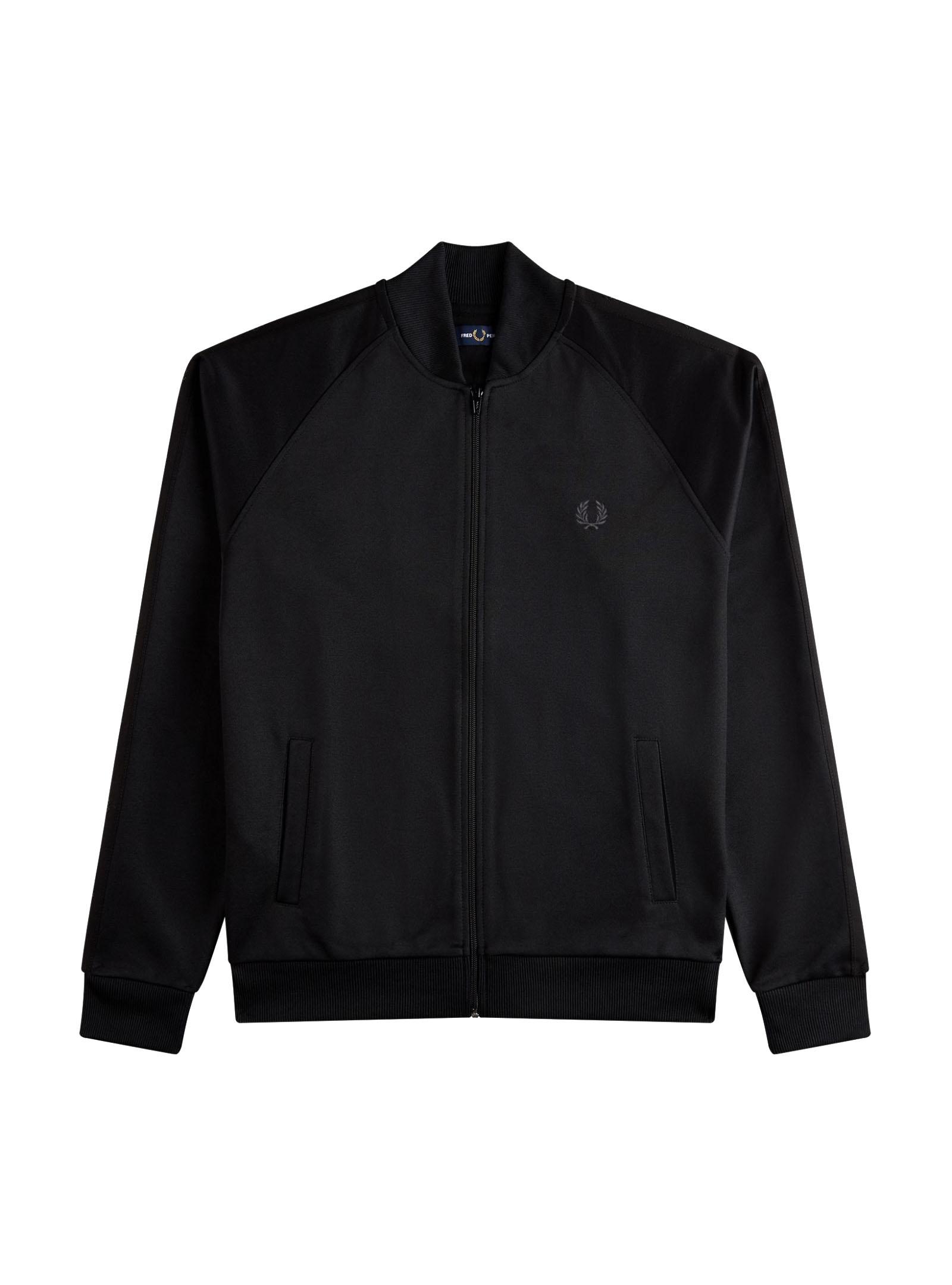 Casaca Fred Perry Bomber Tape Preto Para Homem
