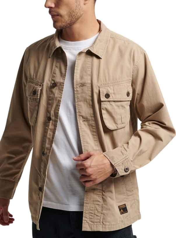 Overshirt Supedry Combat Marrom para Homem